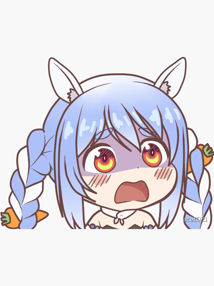 "Usada Pekora Chibi 08" Sticker for Sale by ace1021 | Redbubble