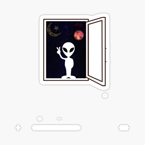 "Alien door " Sticker for Sale by NewAgeDesignss | Redbubble