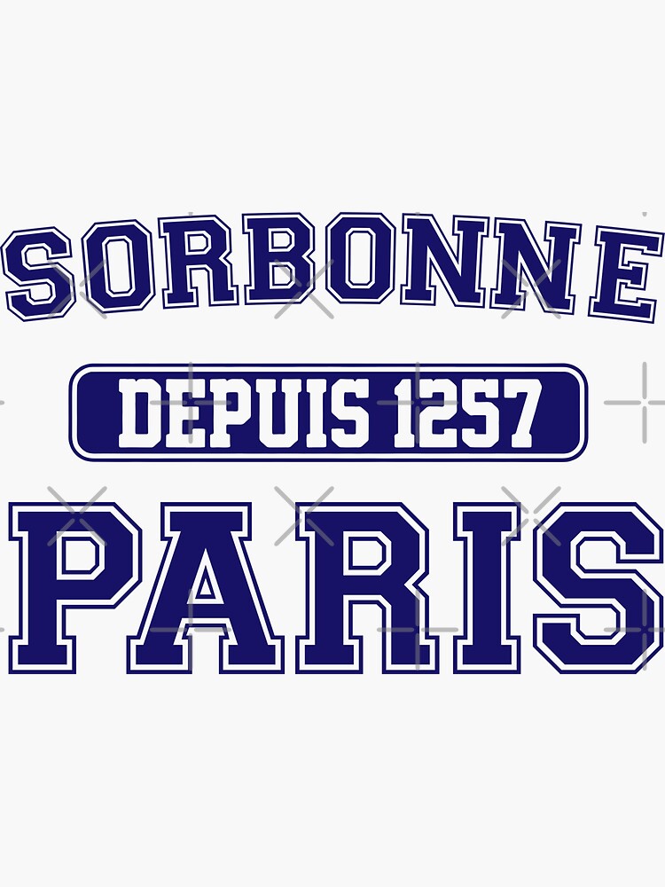 Pegatina «Universidad de la Sorbona de París, perfecta para regresar a ... Pegatina «Universidad de la Sorbona de París, perfecta para regresar a ...
