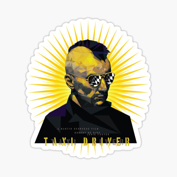 "TAXI DRIVER" Sticker by POP-ART-STUDIO | Redbubble