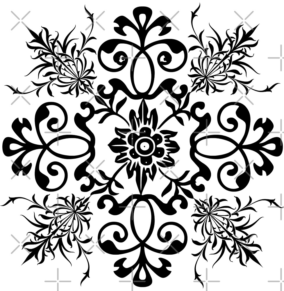 "Vintage Vine Scrolling " by mezzilicious | Redbubble