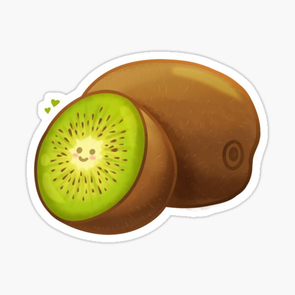 "Cute chibi kiwi fruit" Sticker for Sale by teraMerchShop | Redbubble