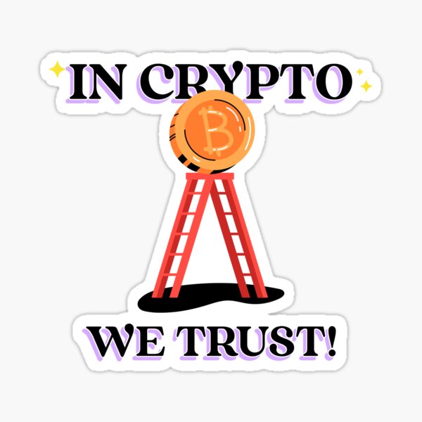 Pegatina «Diseño de dibujos animados de Bitcoin Trust» de Storopia ...