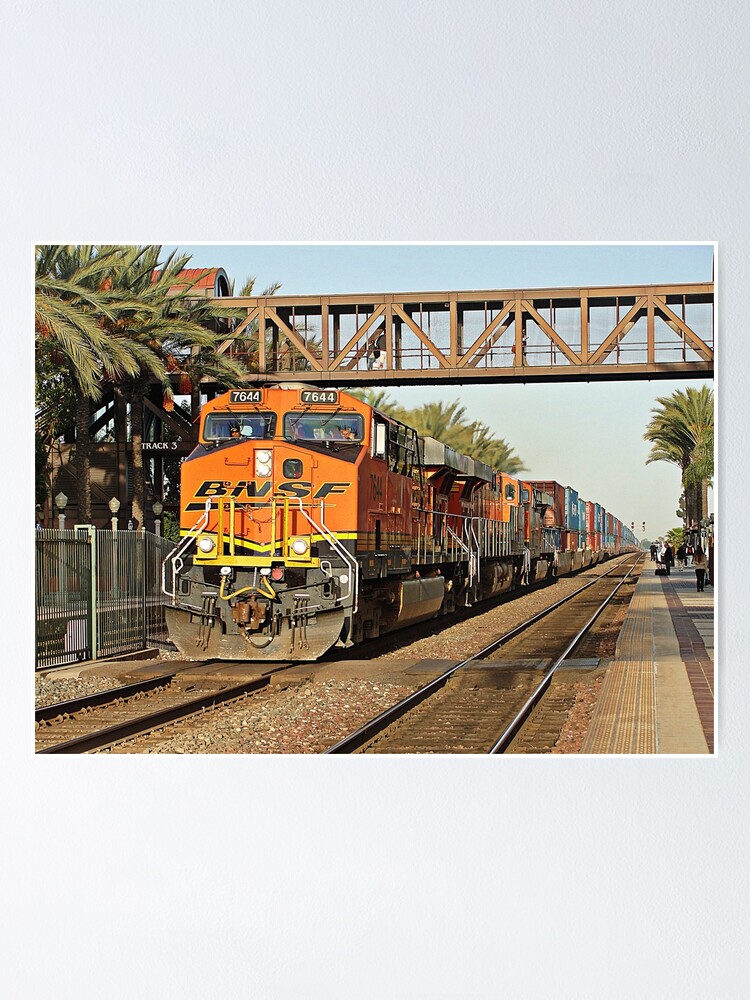 "BNSF # 7644 at Fullerton" Poster for Sale by RandyDyer | Redbubble