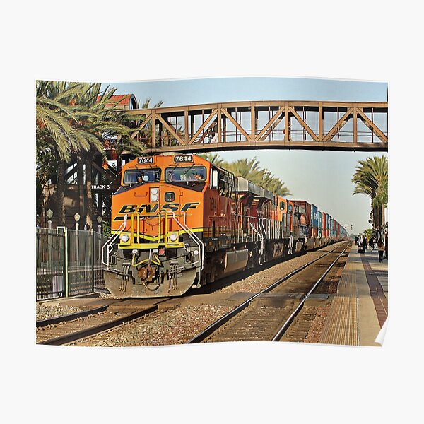 "BNSF # 7644 at Fullerton" Poster for Sale by RandyDyer | Redbubble