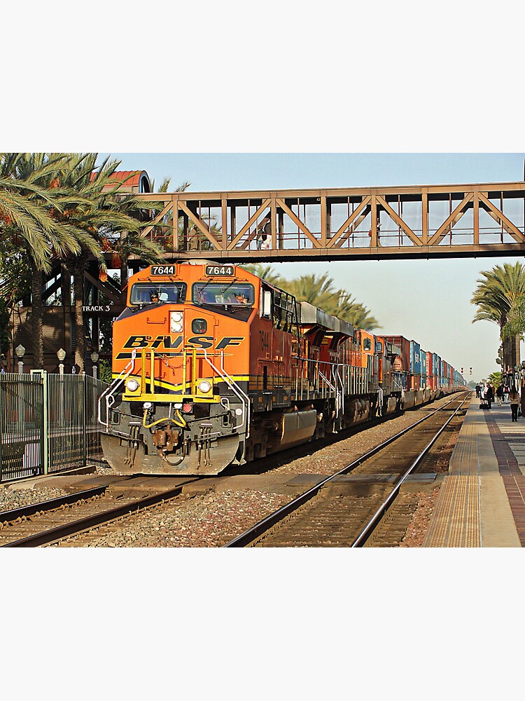 "BNSF # 7644 at Fullerton" Sticker by RandyDyer | Redbubble