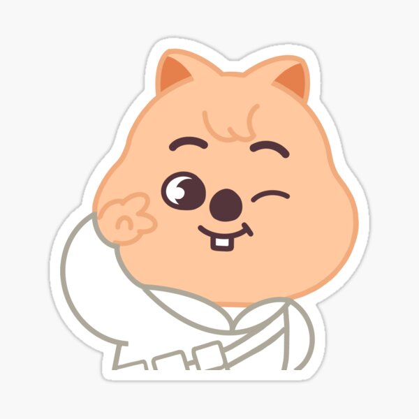 "Han Quokka Skzoo" Sticker for Sale by lilynquyen00 | Redbubble