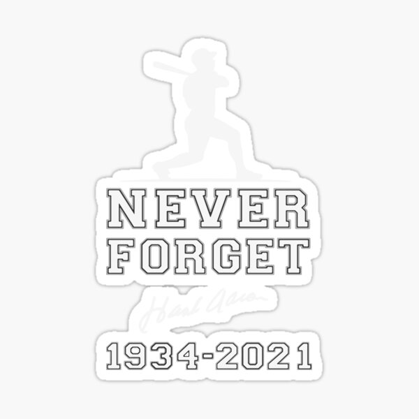 "RIP Hank Aaron" Sticker for Sale by didinding | Redbubble