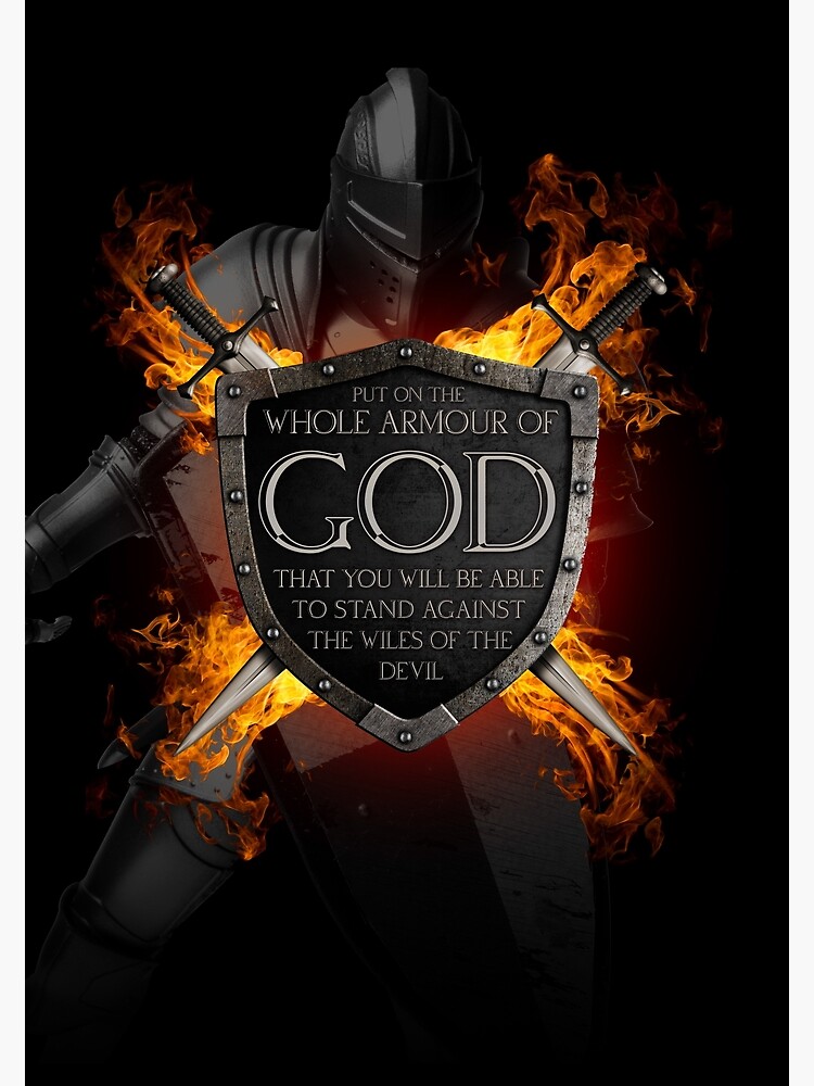 "Whole Armor of God" Poster for Sale by DEREK HOVANDER | Redbubble