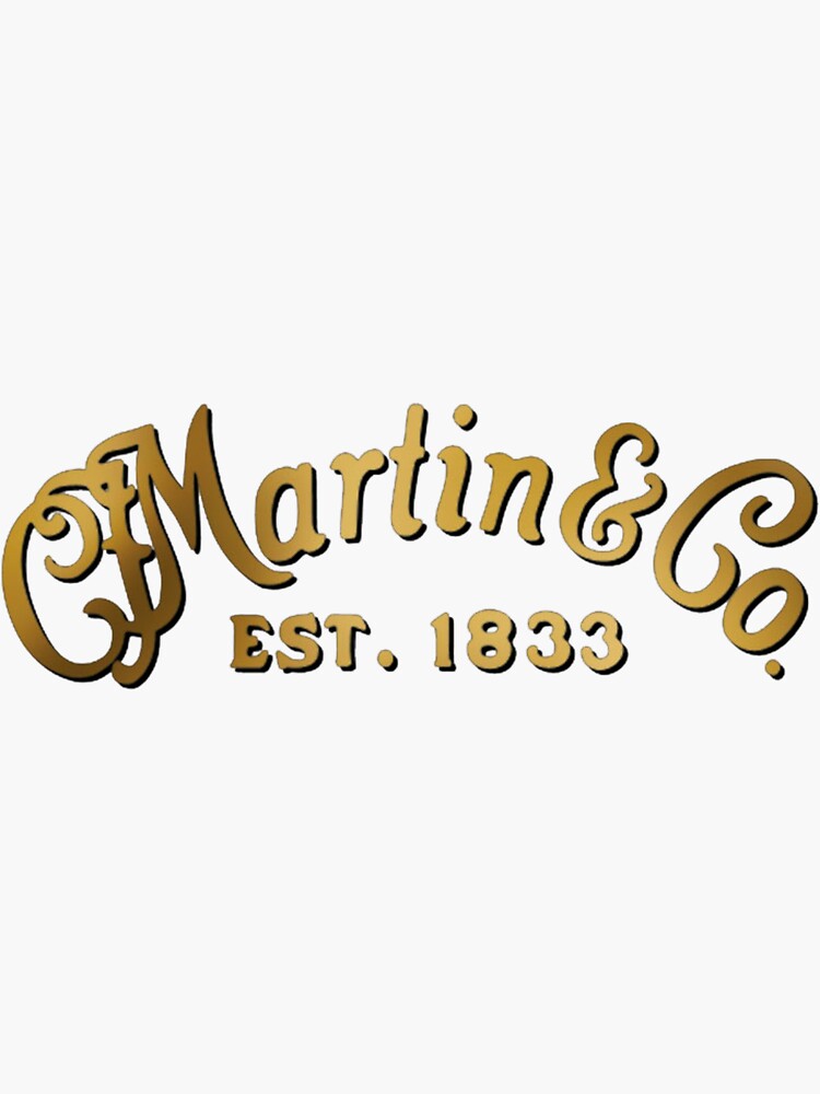 "Martin Guitar" Sticker for Sale by yonatrube | Redbubble