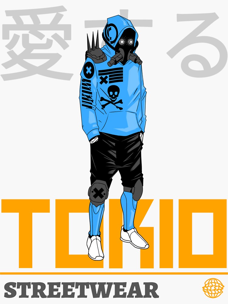 "Tokio Urban Themed Streetwear" Sticker for Sale by Storopia | Redbubble