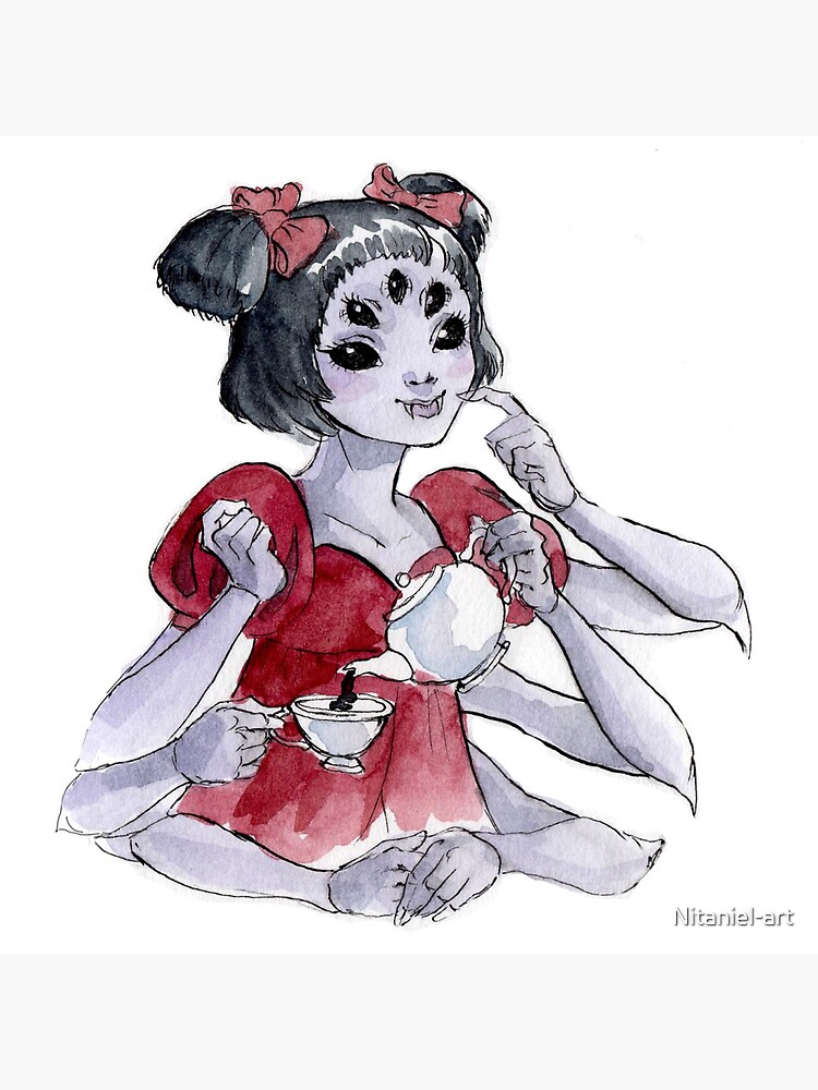 "Muffet Sticker" Sticker by Nitaniel-art | Redbubble