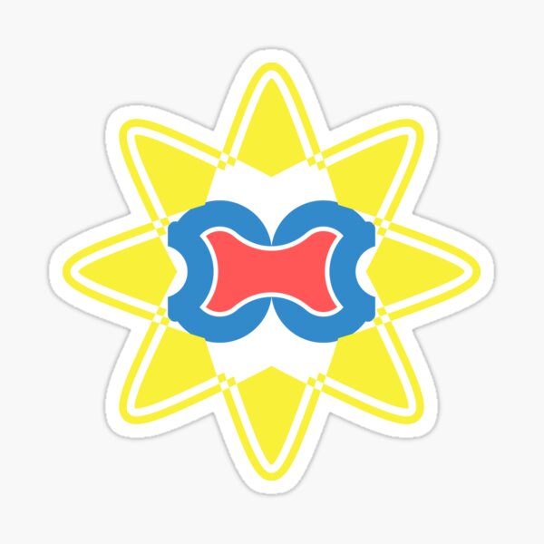 "Hour-Glass Centered Octa-Star " Sticker for Sale by SAVV-Y | Redbubble