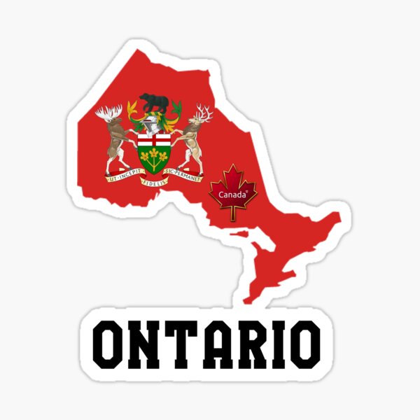 "Ontario Canada" Sticker for Sale by HAKVS | Redbubble