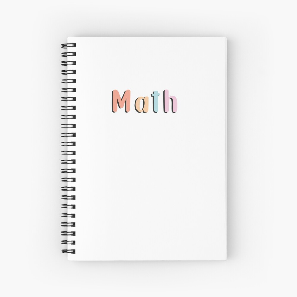 "Math pastel rainbow subject label" Sticker for Sale by Sherilynellen ...