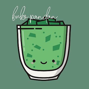 "Buko Pandan Icon: Filipino Dessert" Sticker for Sale by Jamila-Benito ...