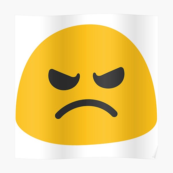 "kisspng angry face toys emoji" Poster by sergprint24 | Redbubble