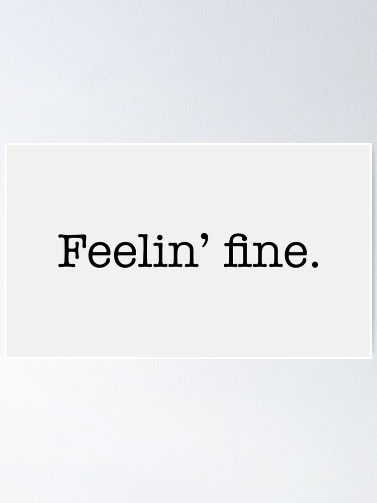 "Simpsons Feelin’ Fine" Poster for Sale by thebcarts | Redbubble