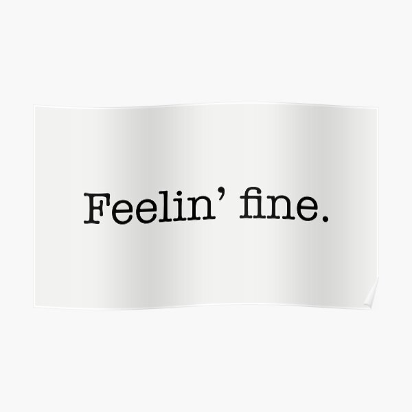 "Simpsons Feelin’ Fine" Poster for Sale by thebcarts | Redbubble