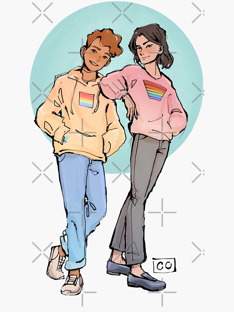 "Simon and Baz!" Sticker for Sale by ciskao | Redbubble