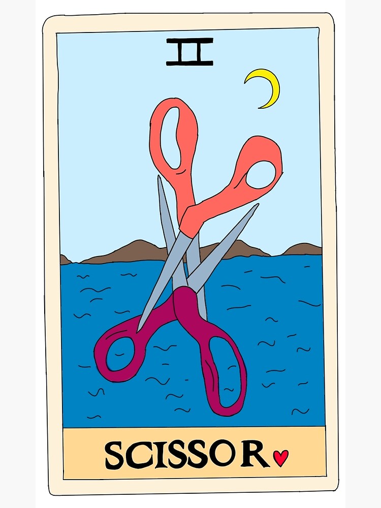 "Scissor tarot card " Poster by julissa98 | Redbubble