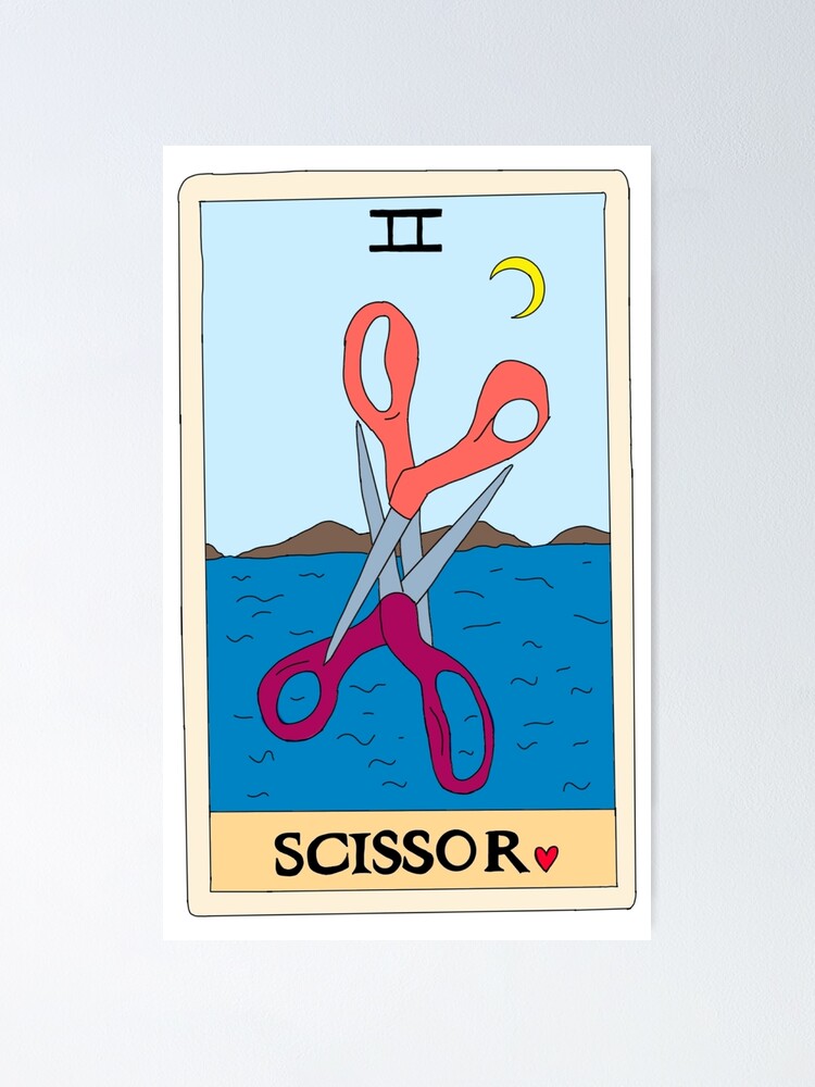 "Scissor tarot card " Poster by julissa98 | Redbubble