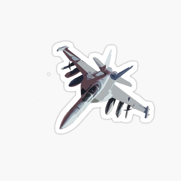 "F-18 Fighter Jet" Sticker for Sale by JJMM | Redbubble