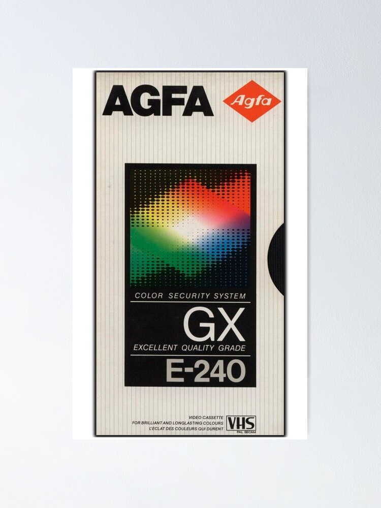 "AGFA (RETRO VHS COVER)" Poster by erikvanrent | Redbubble