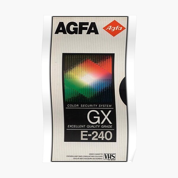 "AGFA (RETRO VHS COVER)" Poster by erikvanrent | Redbubble