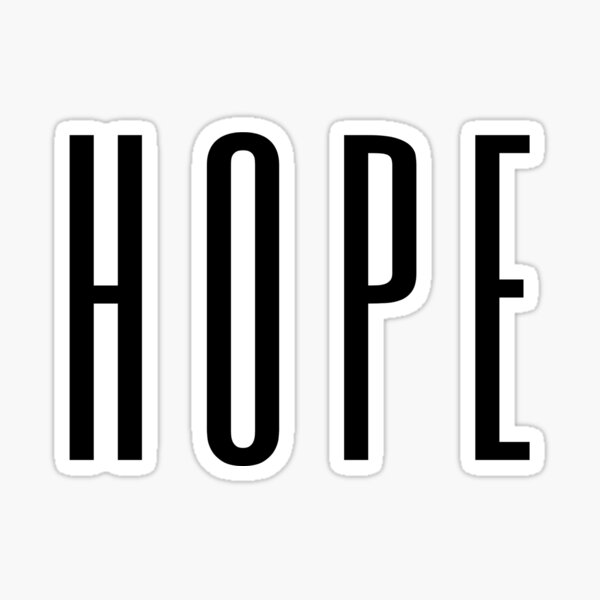 "Hope" Sticker for Sale by spelina | Redbubble