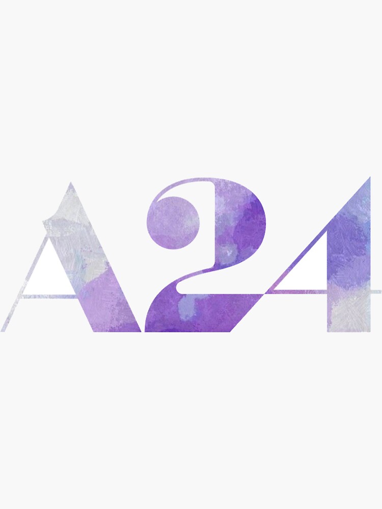 "Purple and White A24 logo" Sticker for Sale by Dalaura | Redbubble