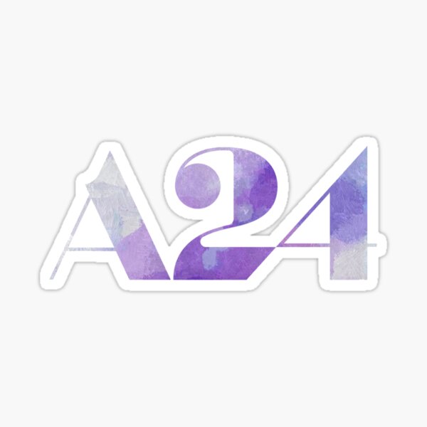 "Purple and White A24 logo" Sticker for Sale by Dalaura | Redbubble