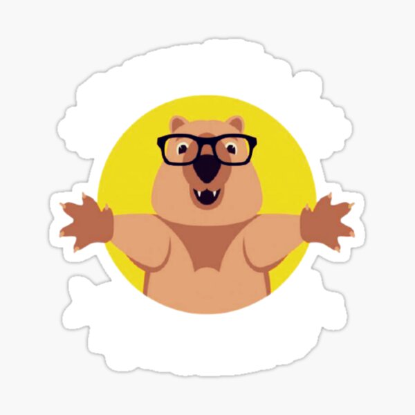 " happy like a quokka" Sticker by Arindamritu | Redbubble