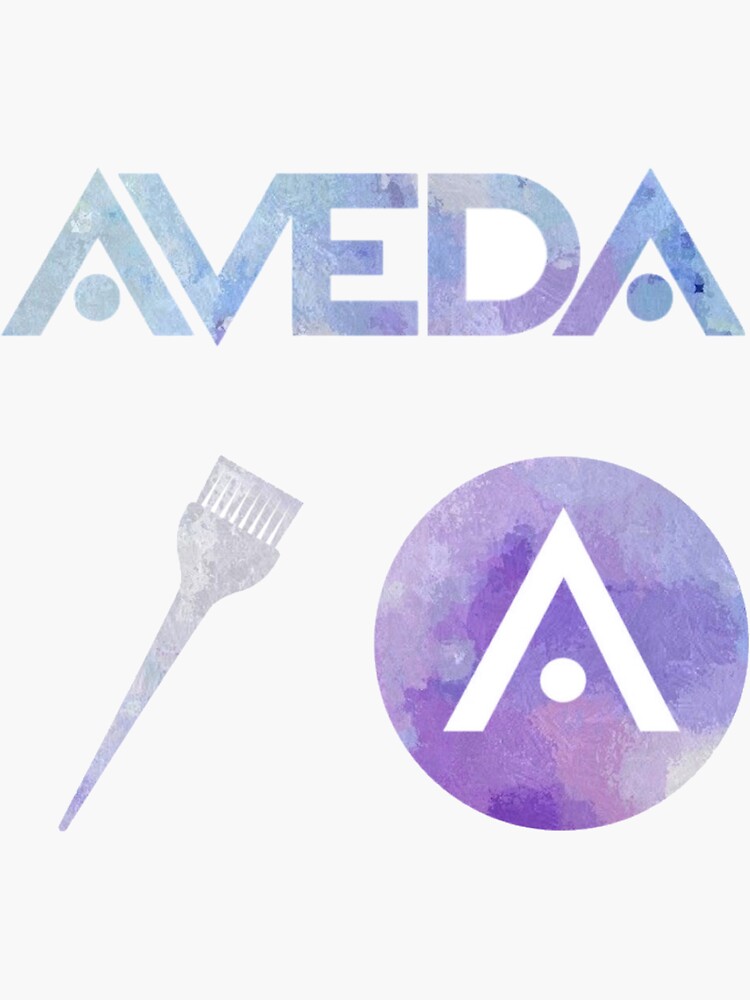 "White and Purple Aveda Logo Sticker Pack" Sticker by Dalaura | Redbubble