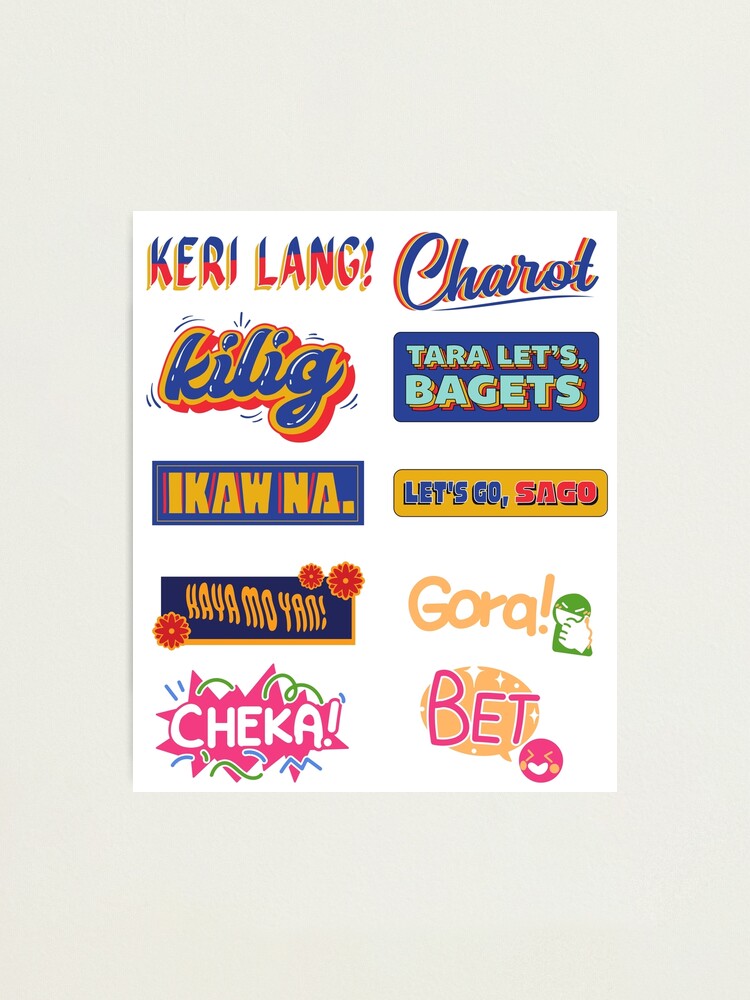 Lámina fotográfica «Kultura Ng Filipino - Expresiones famosas» de ...