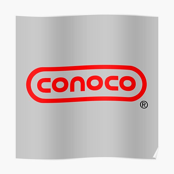"Conoco Inc" Poster by minajoneil | Redbubble