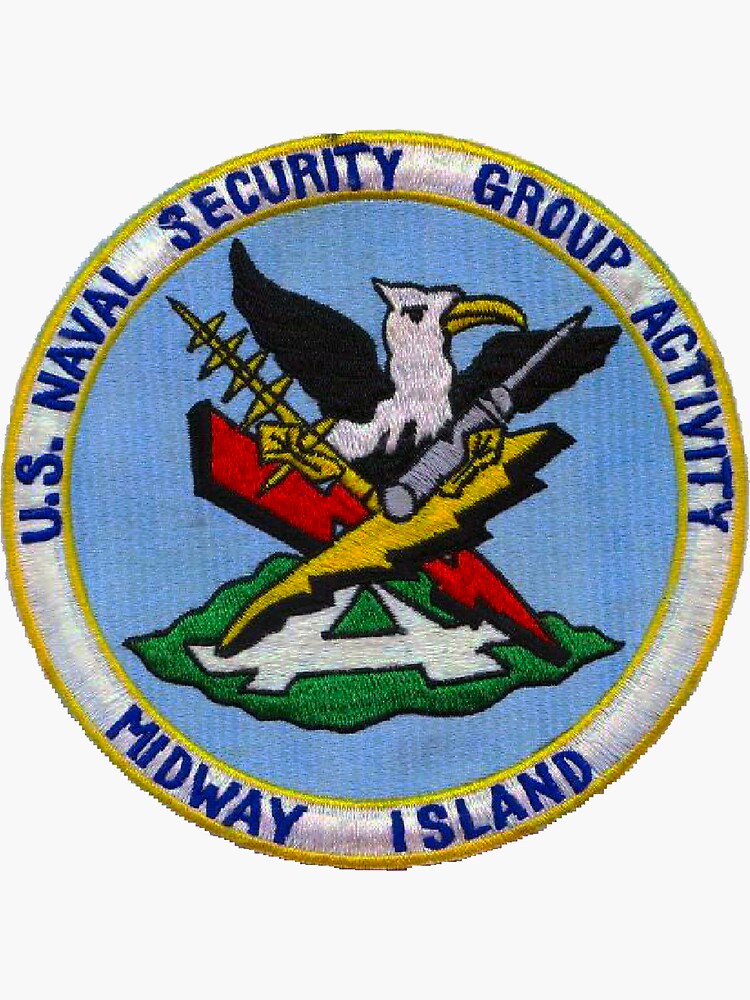 "NAVAL SECURITY GROUP ACTIVITY, MIDWAY ISLAND" Sticker for Sale by ...