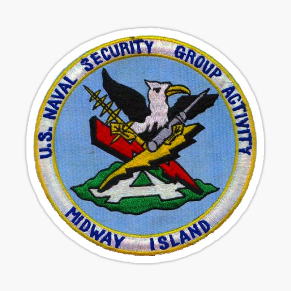 "NAVAL SECURITY GROUP ACTIVITY, MIDWAY ISLAND" Sticker for Sale by ...