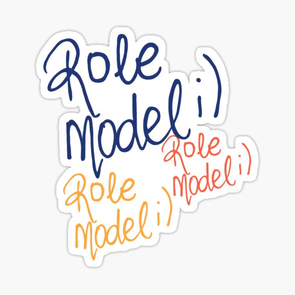 "Role model" Sticker for Sale by SOFTIA | Redbubble