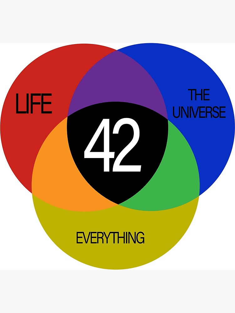 "42 The Answer to Life the Universe and Everything " Poster by KKMade0 ...