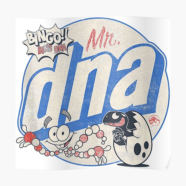 "Mr DNA Cartoon Circle " Poster by KKMade0 | Redbubble