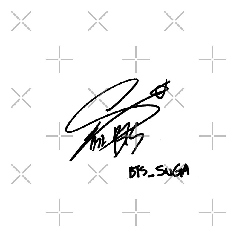 "BTS's SUGA SIGN" by tangieangie | Redbubble
