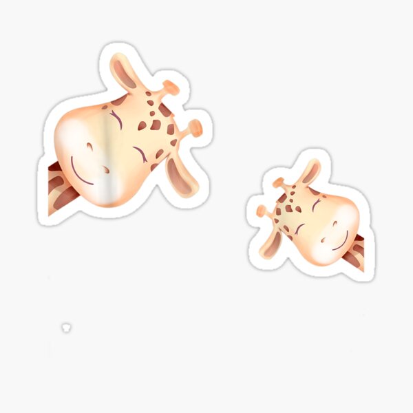 "Funny Giraffes African Animals Giraffe " Sticker by KKMade0 | Redbubble