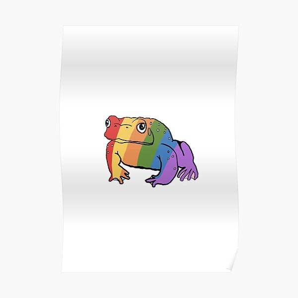 "Rainbow Toad" Poster by Notveryclassy | Redbubble