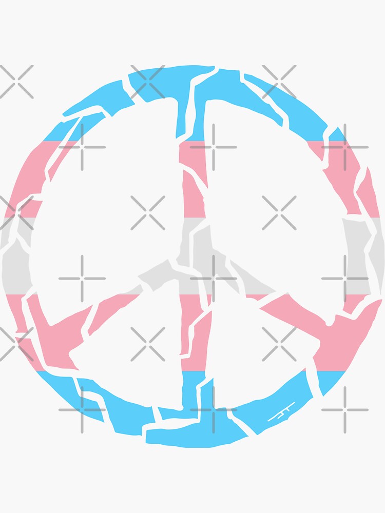 "peace symbol (trans version 2)" Sticker for Sale by baldartist80 ...