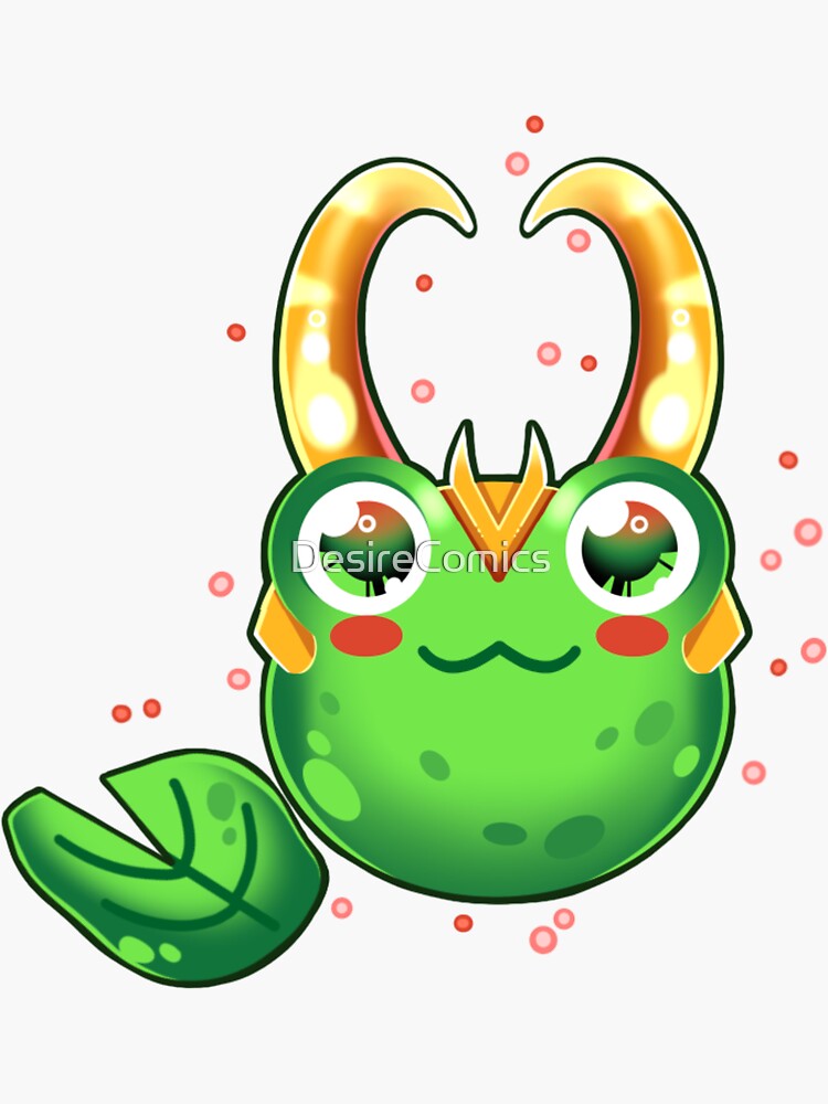"Froki The Frog Of Mischief!" Sticker for Sale by DesireComics | Redbubble