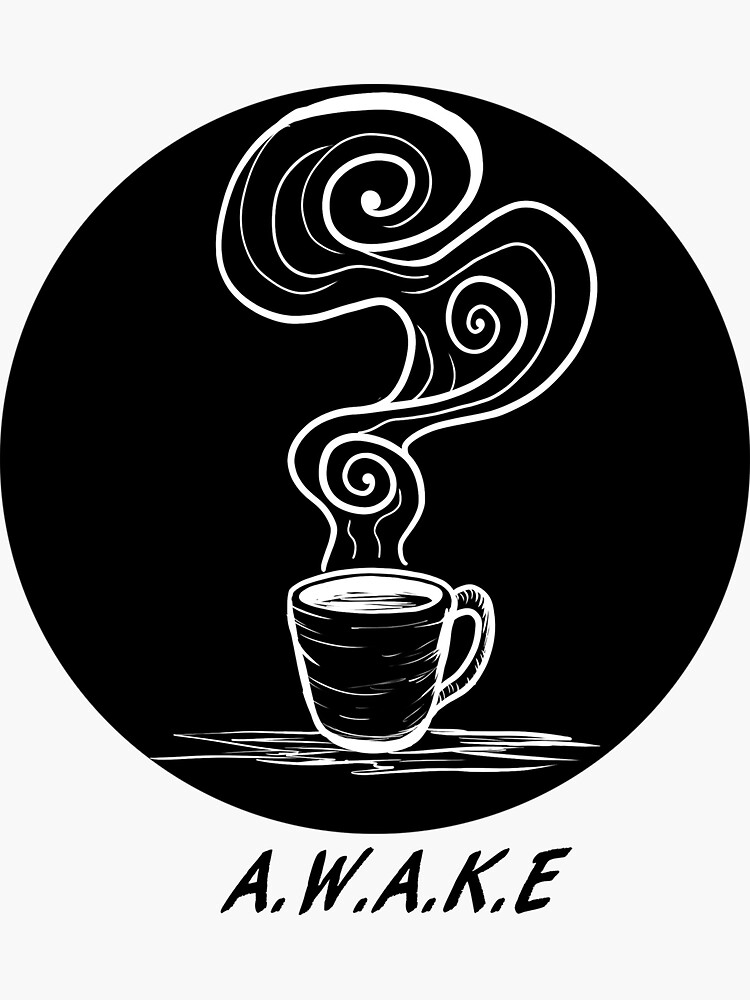 "Awake" Sticker for Sale by Creatii | Redbubble