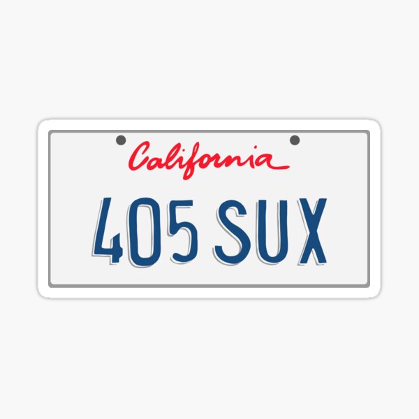 "The 405 Freeway Sucks " Sticker for Sale by xenotransplant | Redbubble