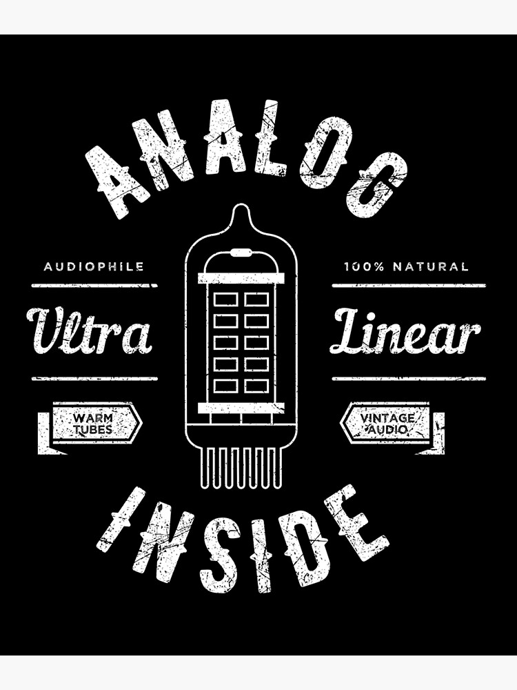"Analog Vacuum Tube Audiophile" Poster for Sale by MintaApparel | Redbubble