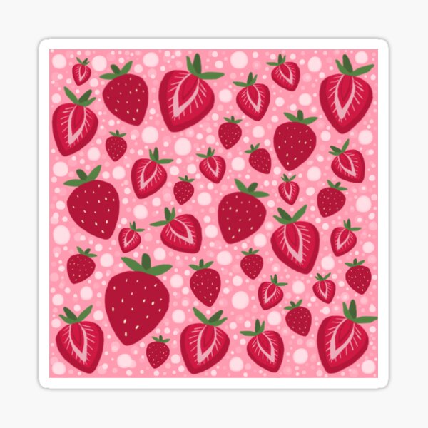 "Strawberry Soda" Sticker for Sale by miraculouslolli | Redbubble